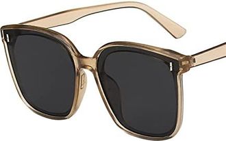 Generic Lunettes de soleil tendance à monture large carrée 2025 pour homme et femme pour lextérieur (couleur : D, taille : 1)