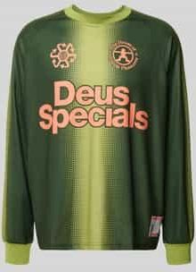 Deus Trikot mit Label-Print und Rundhalsausschnitt