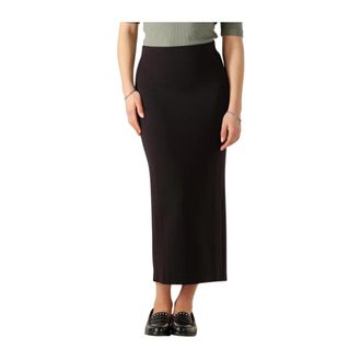 Inwear Tencel Midi-Rock - - Skirts - Damen - Schwarzk - 2XS
