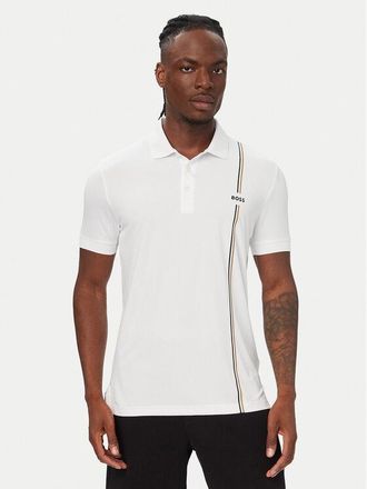 HUGO BOSS Poloshirt PL_TOC Game 3 50563363 Wei&szlig; Regular Fit