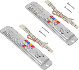 DOITOOL 2 Sätze Teiliges Mezuzah Authentischer Schriftrolle Silbernes Metall türornament Jüdisches Religiöses Türdekor Schutzsymbol für Türpfosten Spirituelle