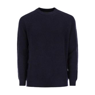 Rakk&igrave; Rebel Rippstrick Pullover mit Rundhalsausschnitt - - Knitwear - Herren - Blau - L