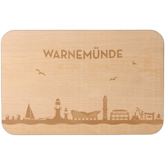 Goodtimes Warnem&uuml;nde Skyline Fr&uuml;hst&uuml;cksbrett 23cm x 15cm x 1cm
