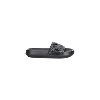 Michael Kors Splash Leather Slide - - Shoes - Damen - Schwarzk - 38 1/2 EU
