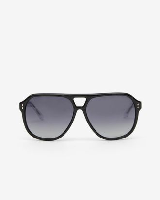 Isabel Marant Lunettes De Soleil Aneya - Femme - Noir-gris - - Isabel Marant