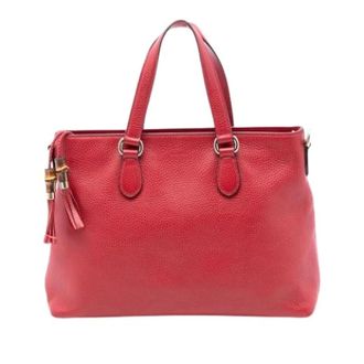 Gucci Sac &agrave; main en cuir Pre-owned - Femme - Pre-owned - Rouge - Taille: ONE Size