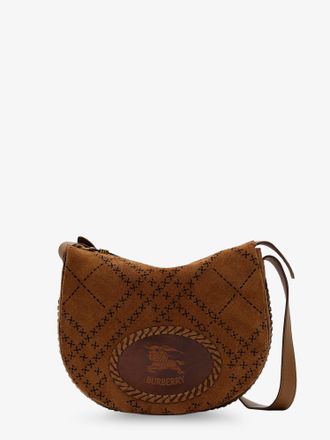 Burberry Tavistock suede crossbody bag with perforated pattern - BURBERRY - gender_Woman