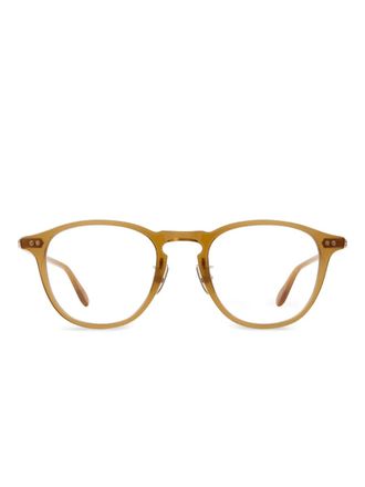 Garrett Leight lunettes de vue Hampton J &agrave; monture ronde - Marron