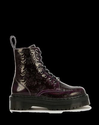 Dr. Martens Leder Jadon The Exorcist Stiefel in Violett, Gr&ouml;&szlig;e: 36
