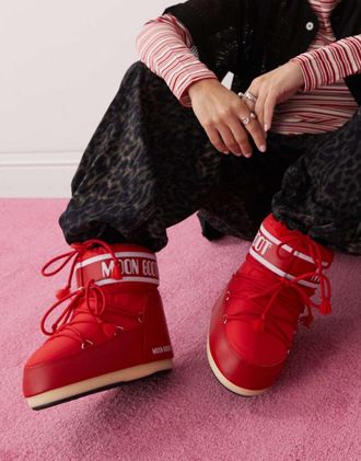 Moon Boot Moonboot - Icon - Bottes basses - Rouge