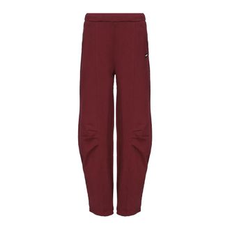 Rotate Baumwoll Bordeaux Hose Elastischer Bund - - Trousers - Damen - Rot - S