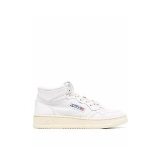 Autry Femme, Chaussures, Blanc, Taille: 35 EU Medalist Mid Baskets