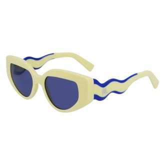 Karl Lagerfeld Femme, Accessoires, Jaune, Taille: 50 MM Lunettes de soleil &eacute;l&eacute;gantes