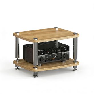 Generic HiFi Regal 4-stufiges Audio-Regal, HiFi-Lautsprecherbox Mit Vibrationsd&auml;mpfung, Offene Ablagefl&auml;che, Modulares Design, Robust, for Gaming, Wohnzimmer 