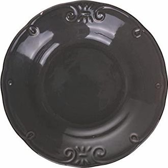 Villa D'Este Home Tivoli Suppenteller aus emailliertem Steinzeug &Oslash;23 cm, Duchessa Stones