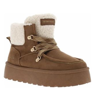 Tom Tailor Femme 8490220009 Bottine, Noisette, 40 EU