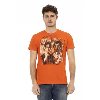 Trussardi Homme, Tops, Orange, Taille: XL Action Cotton T-Shirt