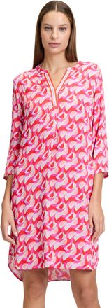 Betty Barclay Damen Blusenkleid mit Taschen 42, Red/Beige