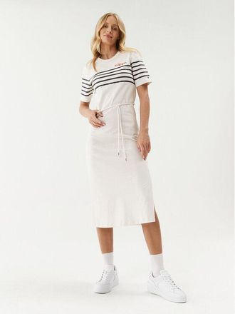 Tommy Hilfiger Kleid f&uuml;r den Alltag WW0WW37850 &Eacute;cru Regular Fit