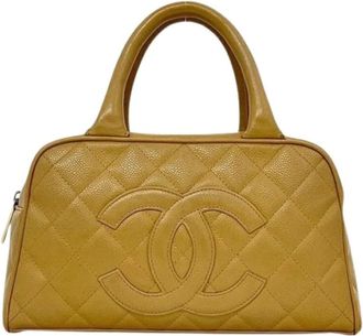 Chanel Sac Boston Vintage Pre-owned - Femme - Pre-owned - Beige - Taille: ONE Size