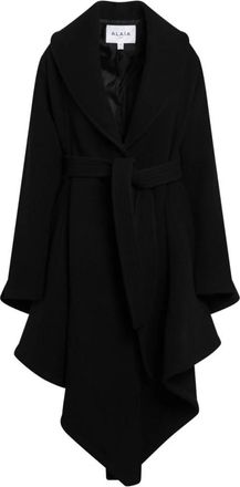 Alaia Wickelmantel Double Face - - Coats - Damen - Schwarzk - XS