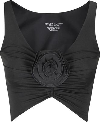 Magda Butrym Femme, Tops, Noir, Taille: 36 FR Soutien-gorge de bain &eacute;l&eacute;gant