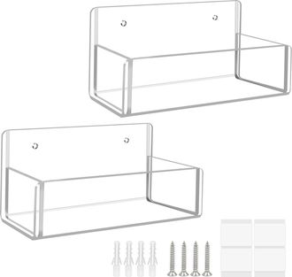 Generic Gewürzregal - Gewürzorganisator | Gewürzregal Mit Gläser | Regale Klare Acryl 2 Stücke Organisator Für Aufbewahrung Apartment Kochraum Schrank Tür Spe