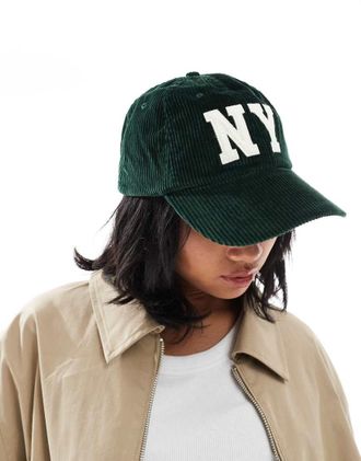 Polo Ralph Lauren Casquette de baseball &agrave; logo - Vert et blanc