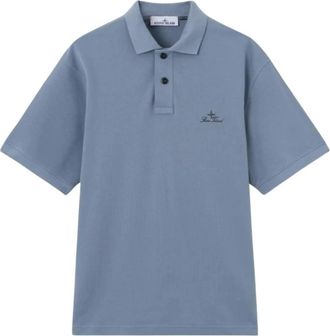 Stone Island Homme, Tops, Bleu, Taille: L Polo 2200001