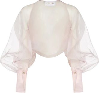 Genny Femme, Blouses et Chemises, Rouge, Taille: 36 FR Blouse en soie