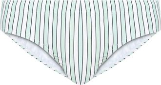 Tom Ford Homme, Maillots de bain, Blanc, Taille: XL Slip de bain ray&eacute;