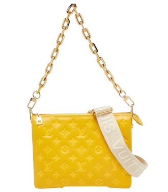 Louis Vuitton Yellow Monogram Coussin PM Shoulder Bag