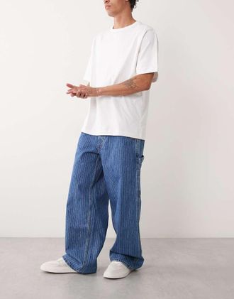 Levi's jean utility extra baggy ray&eacute; bleu