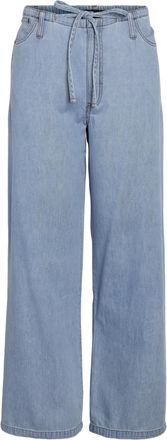 Noisy May Damen Nmrine Nw Wide Elstc Jeans Mg008Lb Noos, Light Blue Denim, XL