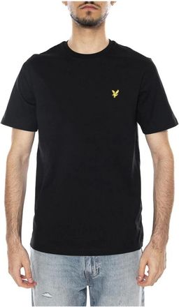 Lyle & Scott Homme, Tops, Noir, Taille: S T-Shirt Uni