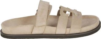 Tory Burch Femme, Chaussures, Beige, Taille: 38 EU Ines Sport Slide Sandales