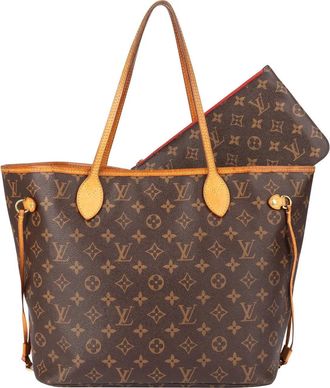 Louis Vuitton Crossbody Bags - Louis Vuitton Canvas Monogram Neverfull MM Shopper - Gr. unisize - in Braun - f&uuml;r Damen