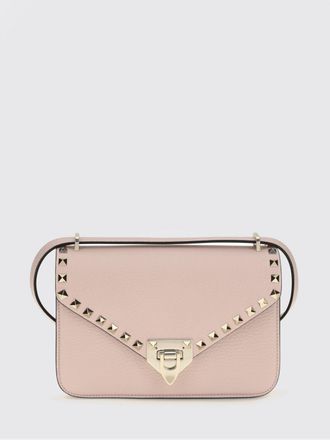 Valentino Garavani Rockstud Mini-Umh&auml;ngetasche aus genarbtem Kalbsleder