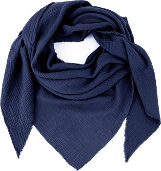 Glamexx24 Damenschal Musselin Dreieck Schal, XXL Schal verschiedenen Farben Halstuch Winterschal aus Baumwolle Hergestellt in Italien