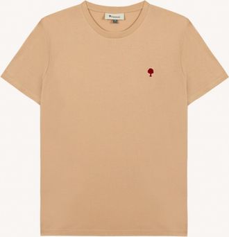 Faguo T-shirt taupe coton - ARCY