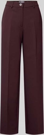 More & More Straight Fit Bundfaltenhose mit Viskose-Anteil