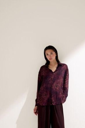 Calzedonia Hemdbluse Dark Animalier Braun