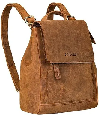 STILORD Allegra Sac à Dos Élégant en Cuir - Sac de Ville Vintage Rétro en Daim avec Bandoulière