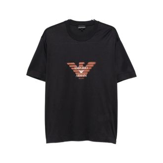 Emporio Armani Homme, Tops, Noir, Taille: XL T-shirt &agrave; col rond