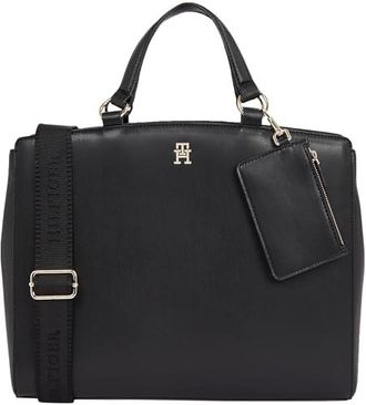 Tommy Hilfiger Sacoche Femme avec Portemonnaie, Noir (Black), Taille Unique