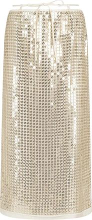 Isabelle Blanche Femme, Jupes, Jaune, Taille: 40 FR Midi Skirt Sequins