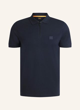 HUGO BOSS Piqu&eacute;-Poloshirt Passerzip blau