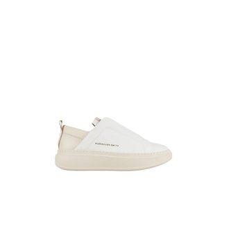 Alexander Smith Wembley Slip-on Damen aus wei&szlig;em Leder mit beigem Absatz und Sohle - - Shoes - Damen - Wei&szlig; - 37 EU