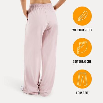 Smilodox Jogginghose Nexa, Wide-Leg Damen, Trainingshose mit High-Waist & Loose Fit, Gym Weites Bein, Weiches Material, Lockerer Sitz, Homewear, Streetwear