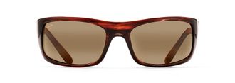 Maui Jim Maui Peahi 202 O2 glänzende polarisierte Sonnenbrille, für Herren und Damen, schwarz, mehrfarbig, H202-10